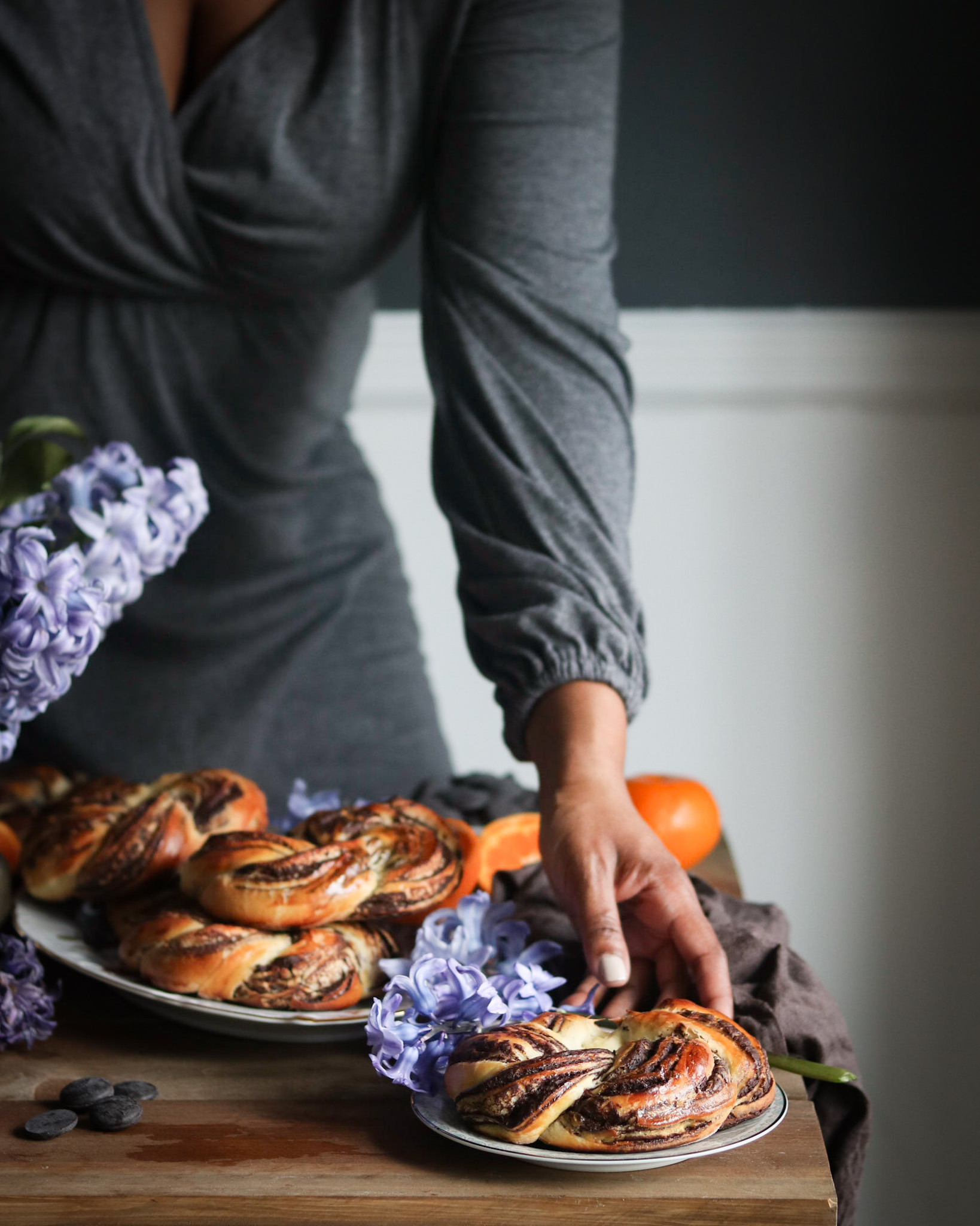 Chocolate Orange Brioche Babka Rolls – Peaches 2 Peaches