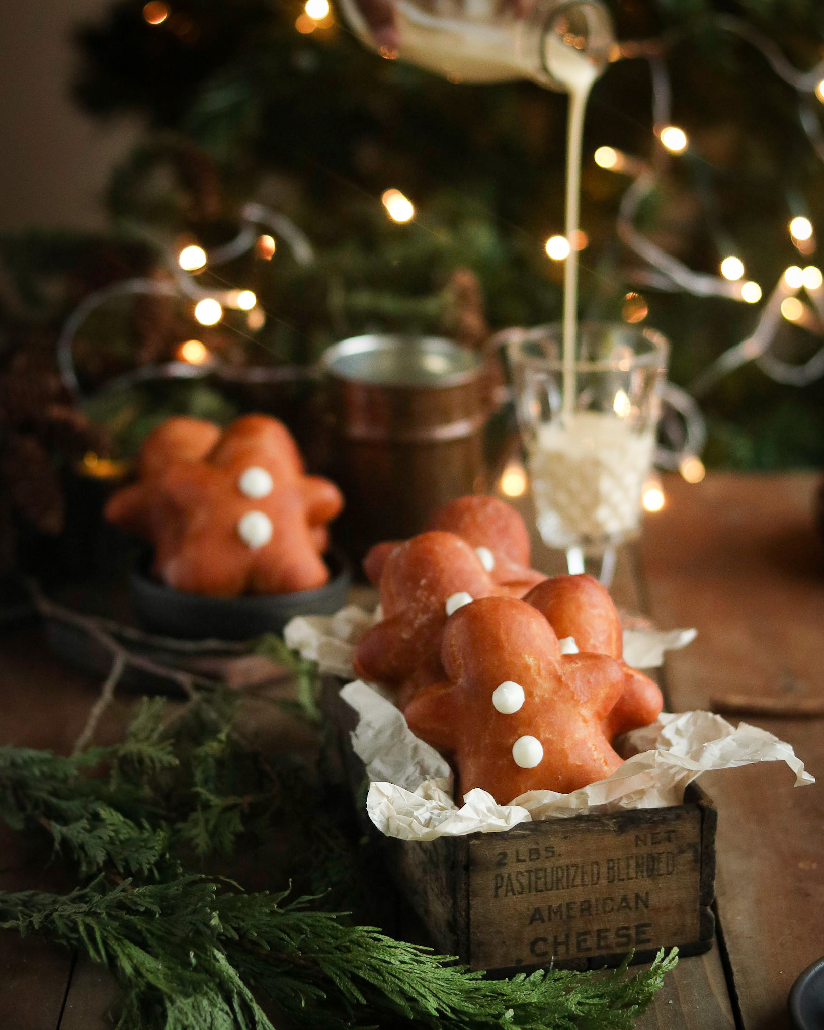 Gingerbread Brioche Doughnuts with Egg Nog Pastry Cream – Peaches 2 Peaches
