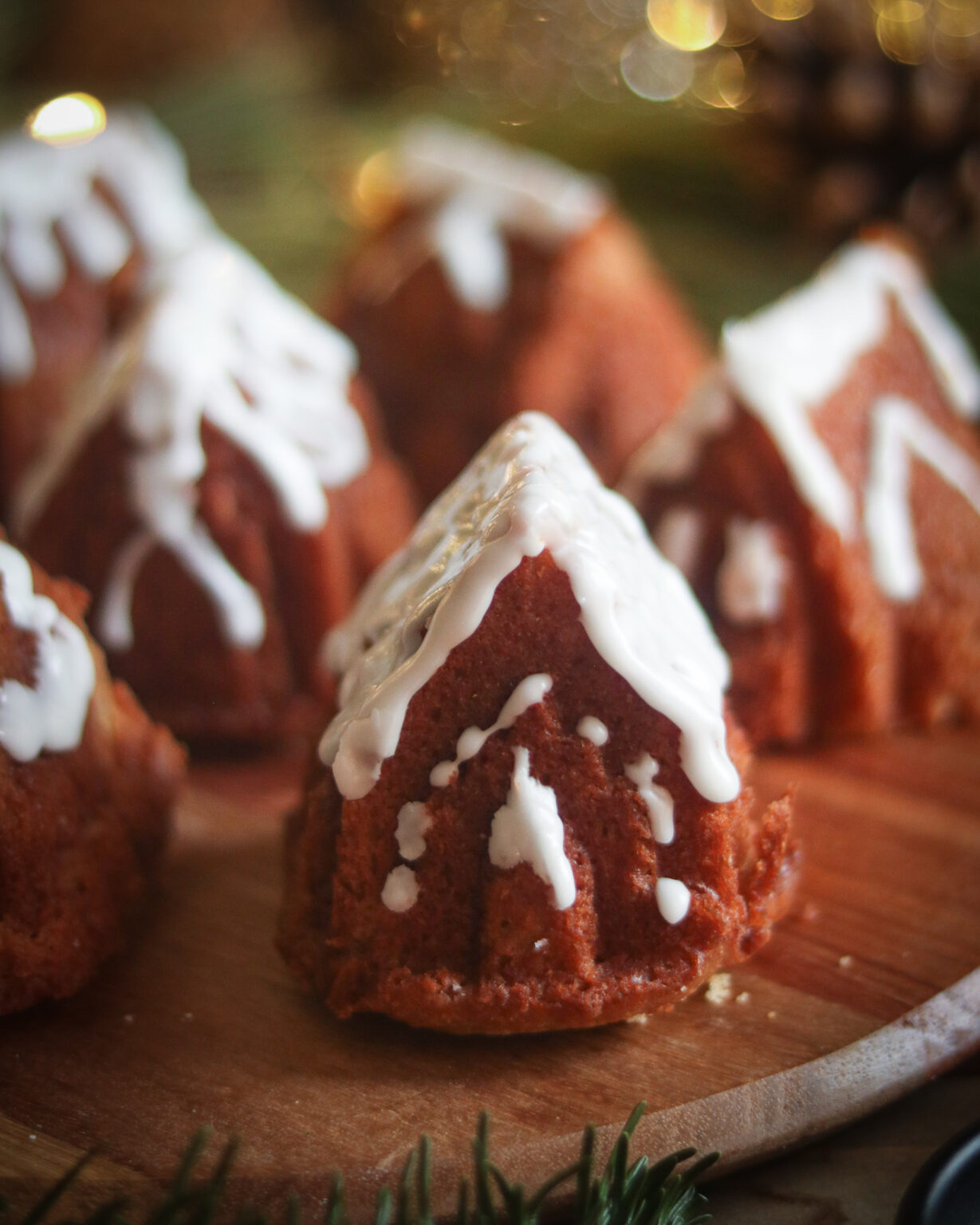 Spice Cake Mini Gingerbread Houses – Peaches 2 Peaches