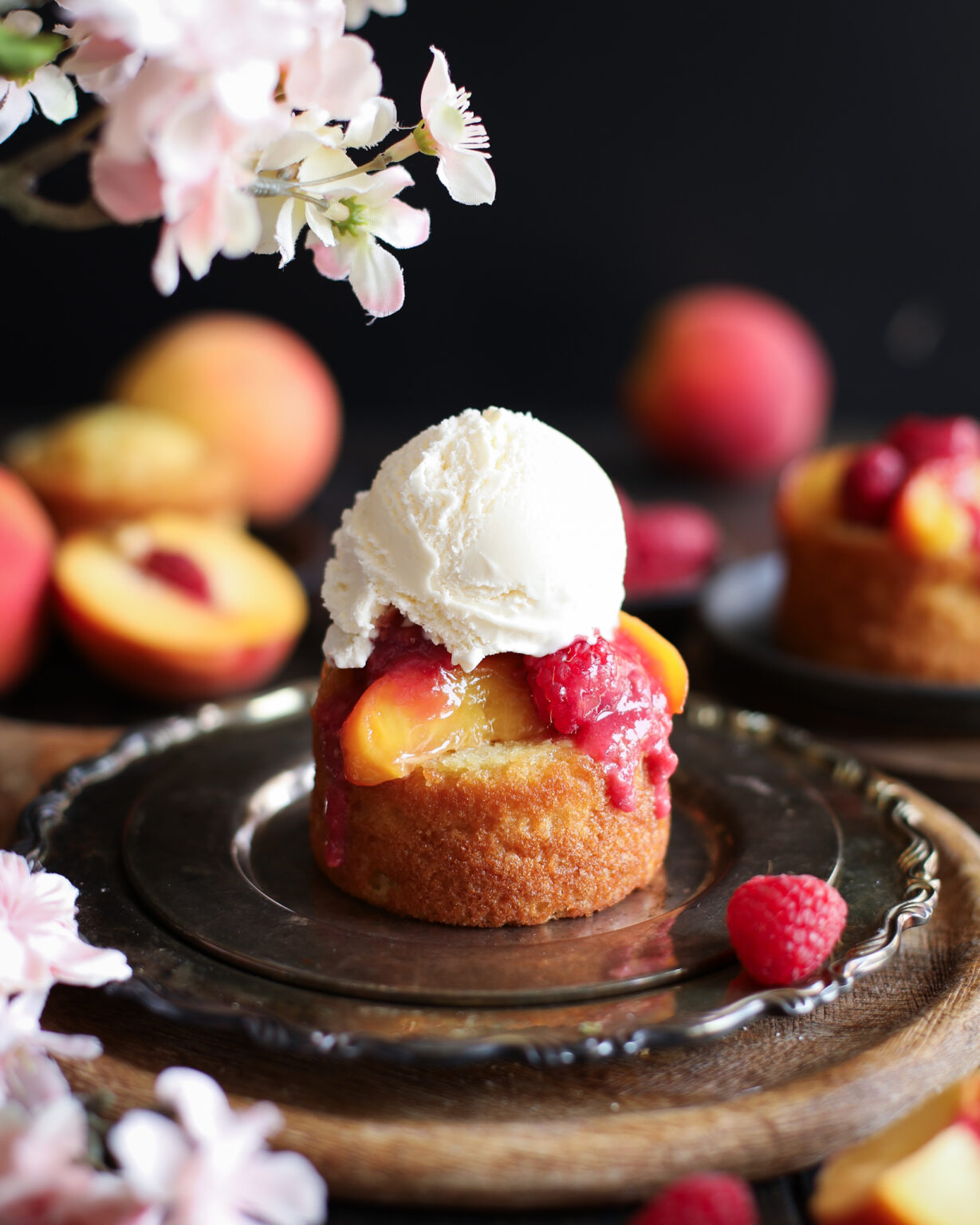 Peach Melba Mini Cakes – Peaches 2 Peaches