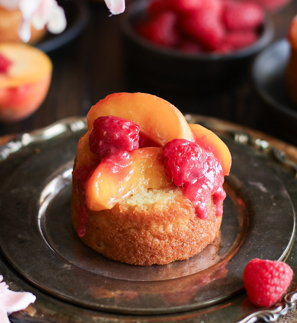 Peach Melba Mini Cakes – Peaches 2 Peaches
