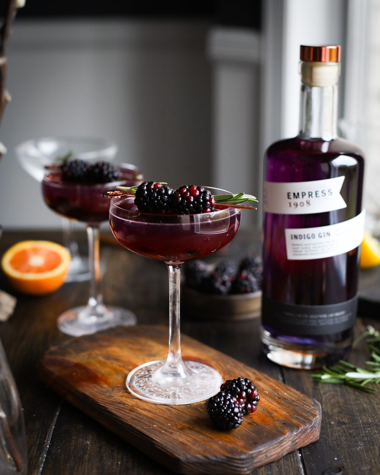 Blackberry Citrus Cocktail with Rosemary Simple Syrup – Peaches 2 Peaches
